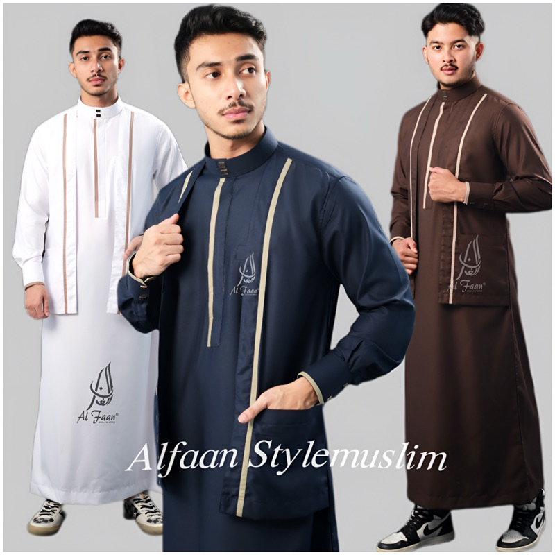 Jual Jubah Slimfit ALAWI Jubah pria Gamis Pria jubah gamis pria muslim ...
