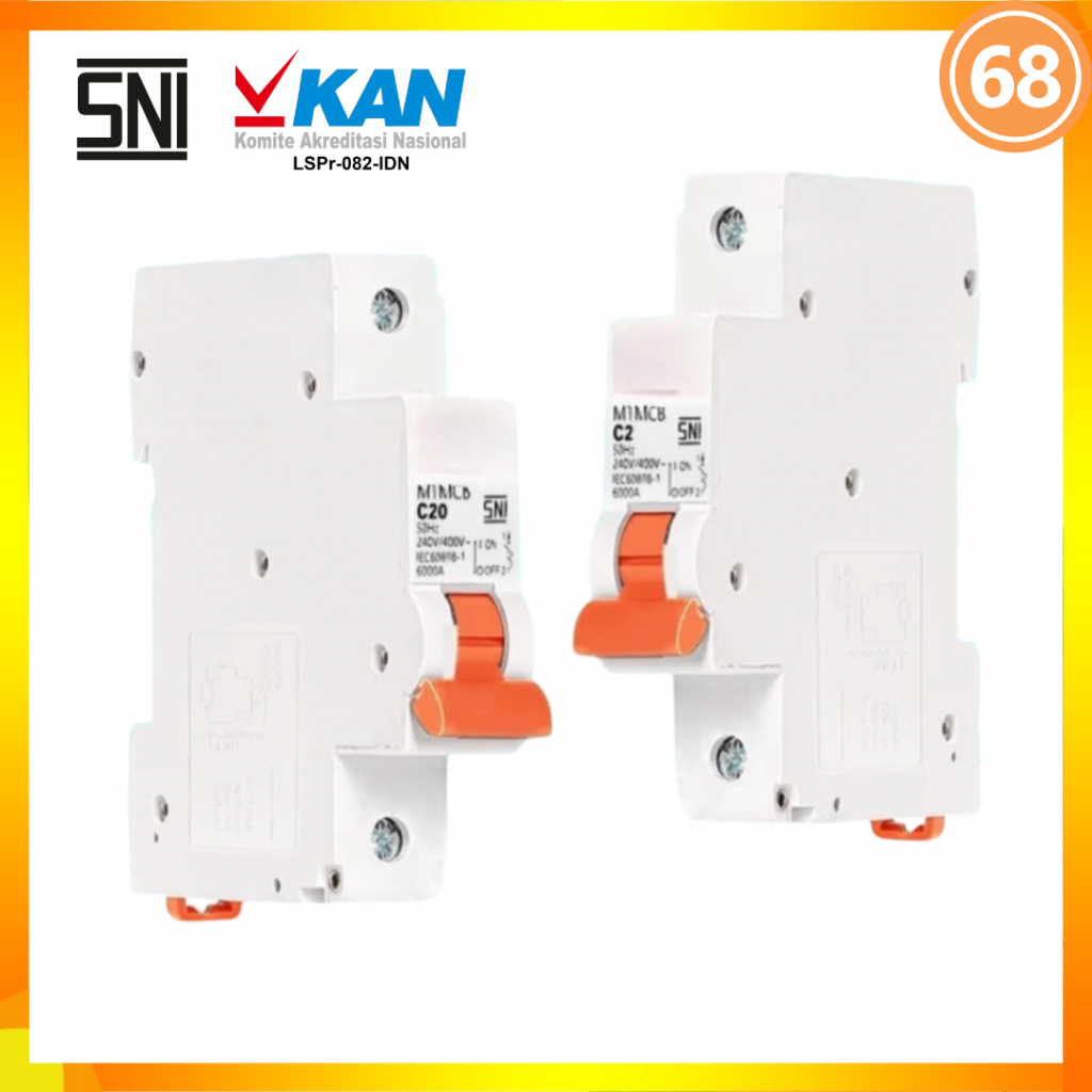 Jual [COD] MCB Listrik 2A / 4A / 6A / 10A / 16A / 20A / 25A / 32A / 40A 1 Phase Terminal Listrik ...