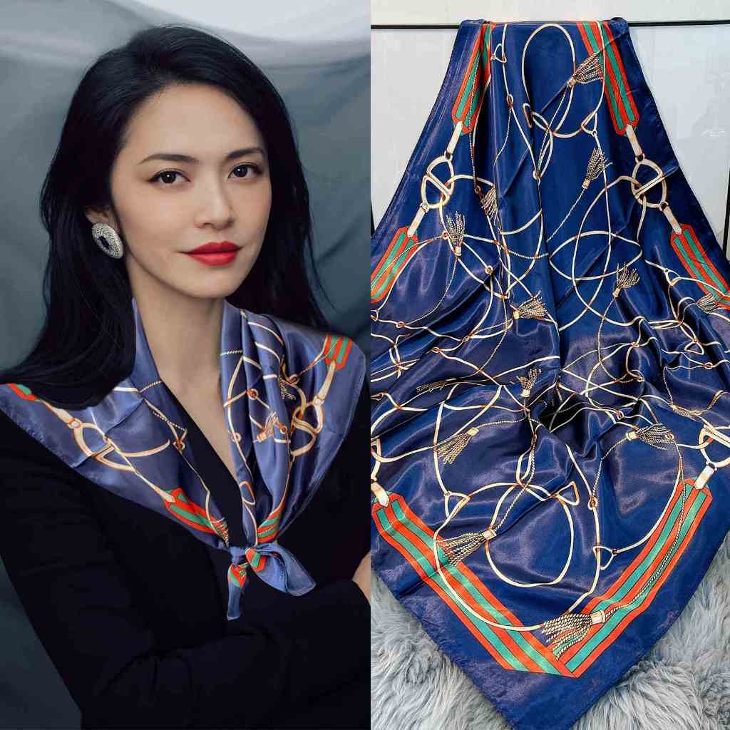 Jual Buku terlaris bulan Ramadhan Syal sutra Silk uk 90x90 cm Syal ...