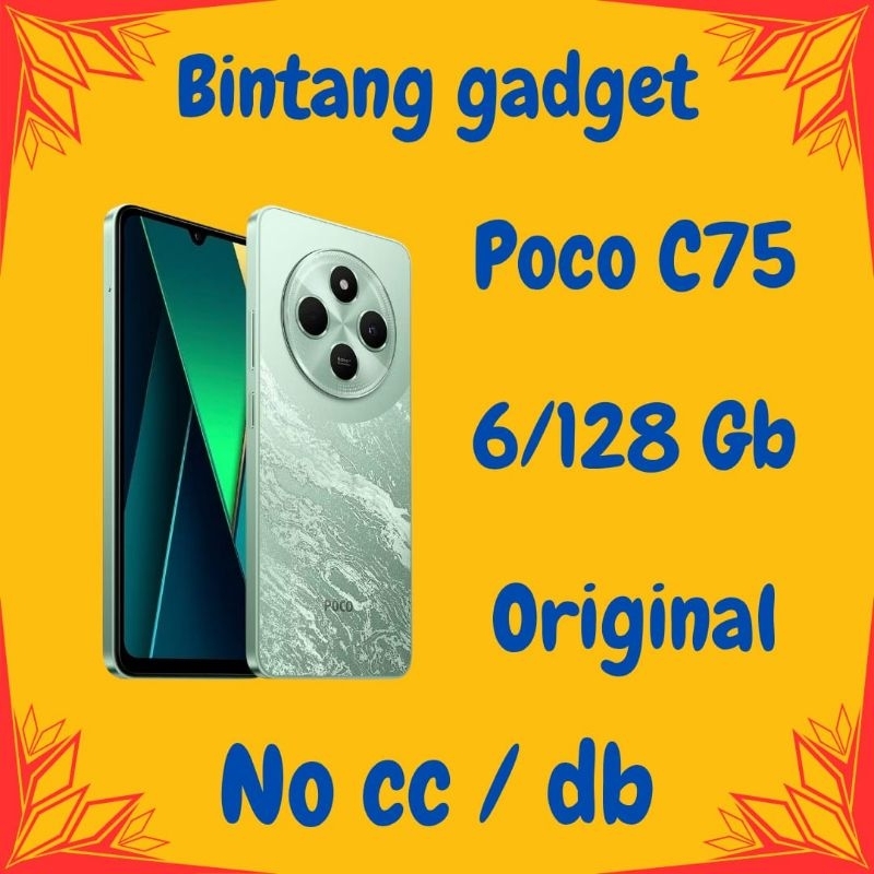 Jual Xiaomi Poco C75 6/128 Gb NFC Original Garansi Resmi No Repack | Shopee Indonesia