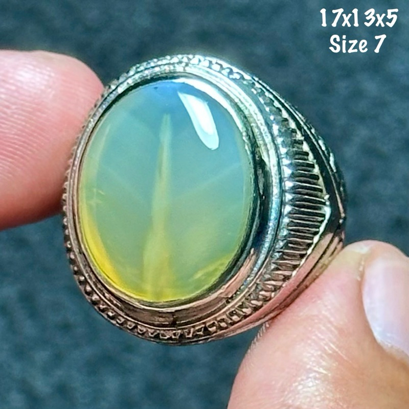 Jual Cincin Batu Akik Natural Baturaja Junder Susup Jarum Kristal (asli ...