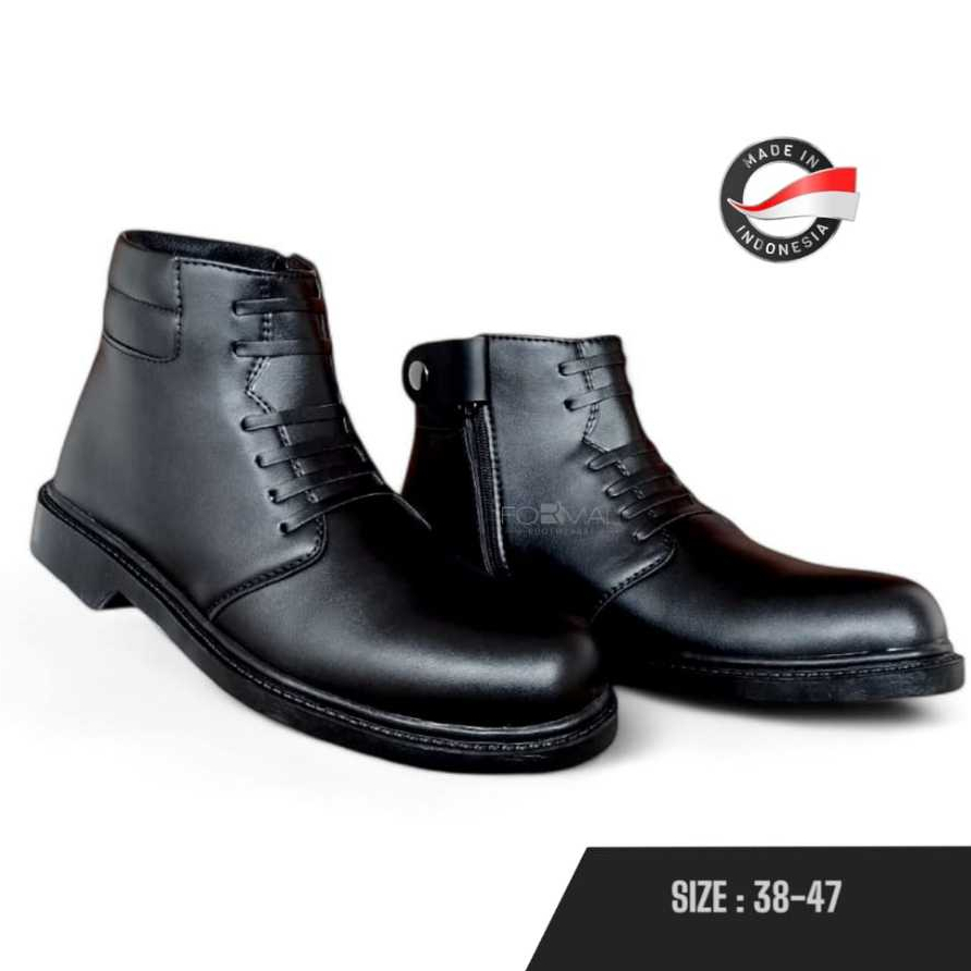 Jual Sepatu Pdh Pria Kerja Tali Mati Resleting Dishar Polisi Security ...