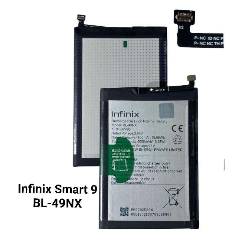 Jual Baterai Battery Infinix Smart 9 / Smart 10 Connector Lebar BL-49NX ...