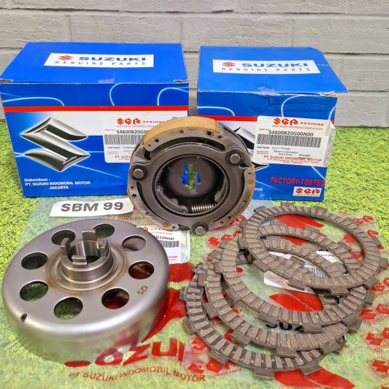 Jual Mangkok Ganda+Kampas Ganda Assy & Plat Kopling Suzuki Smash 110 Lama/Smash 110 New/Smash ...