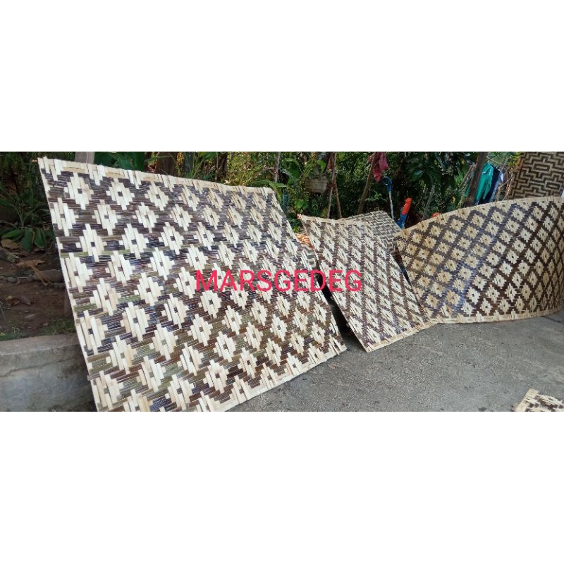 Jual Anyaman bambu motif/bilik/gedeg/gribik/tabag Ukuran 1mx2m,1mx3m ...