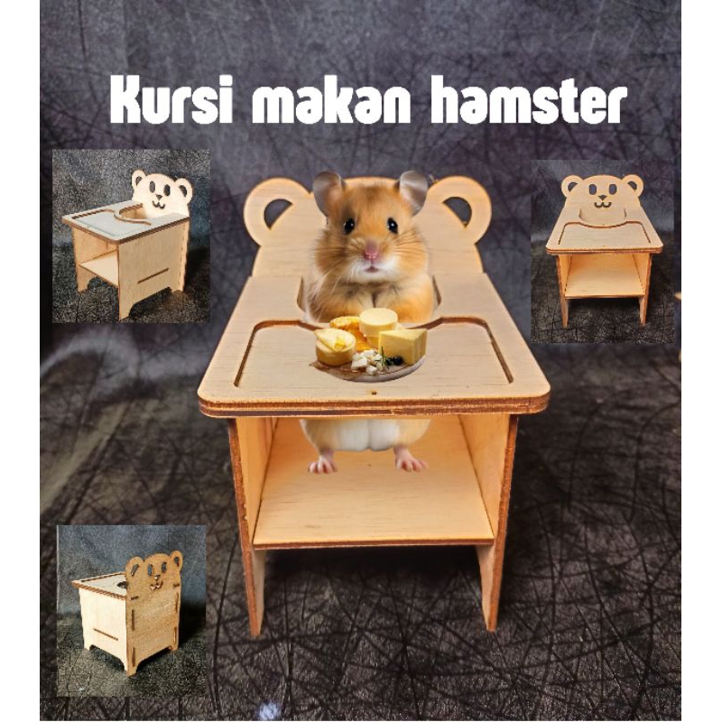Jual Meja makan hamster, Kursi Makan hamster, kursi makan sugar glider ...