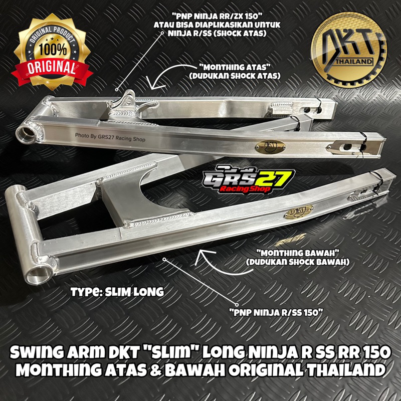 Jual SWING ARM DKT THAILAND SLIM LONG NINJA R SS RR NEW OLD ZX CBU 150 ...
