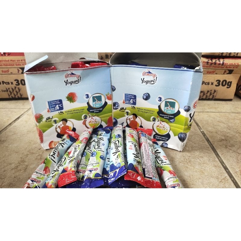 Jual CIMORY YOGURT STICK 40GR ISI 25PCS + FREE 3 PCS 30GR | Shopee ...