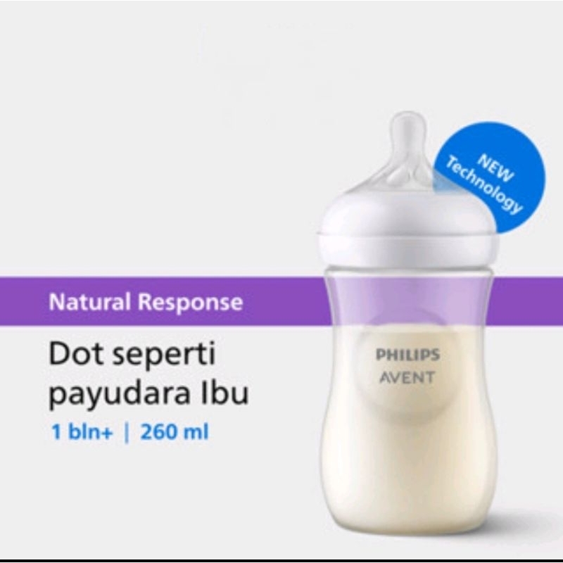 Jual Philips Avent Natural Response 1M+ 260ml/9oz - Botol Susu Bayi ...