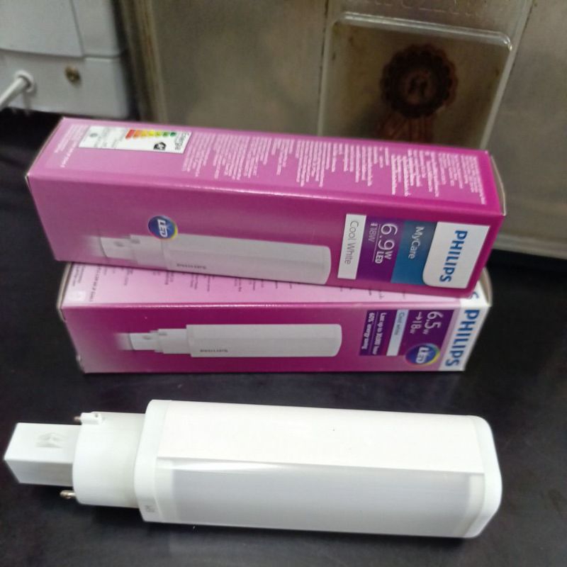 Jual PLC LED 6.5w 840 cool white G24D 2Pin cahaya putih semi/kuning ...