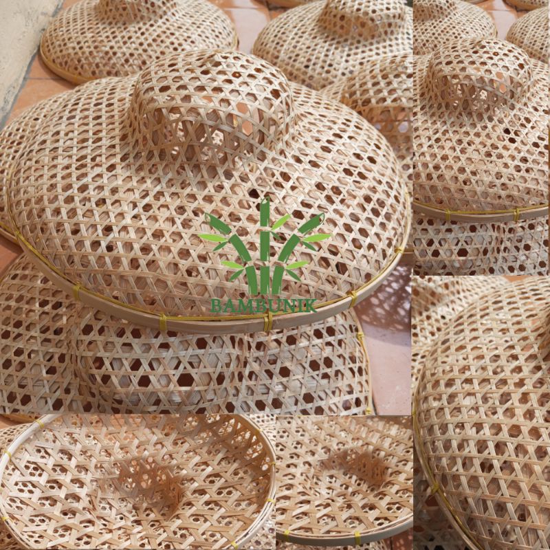 Jual Topi Caping Bambu Petani//Caping//Dudukuy Bambu//Hiasan 35CM ...
