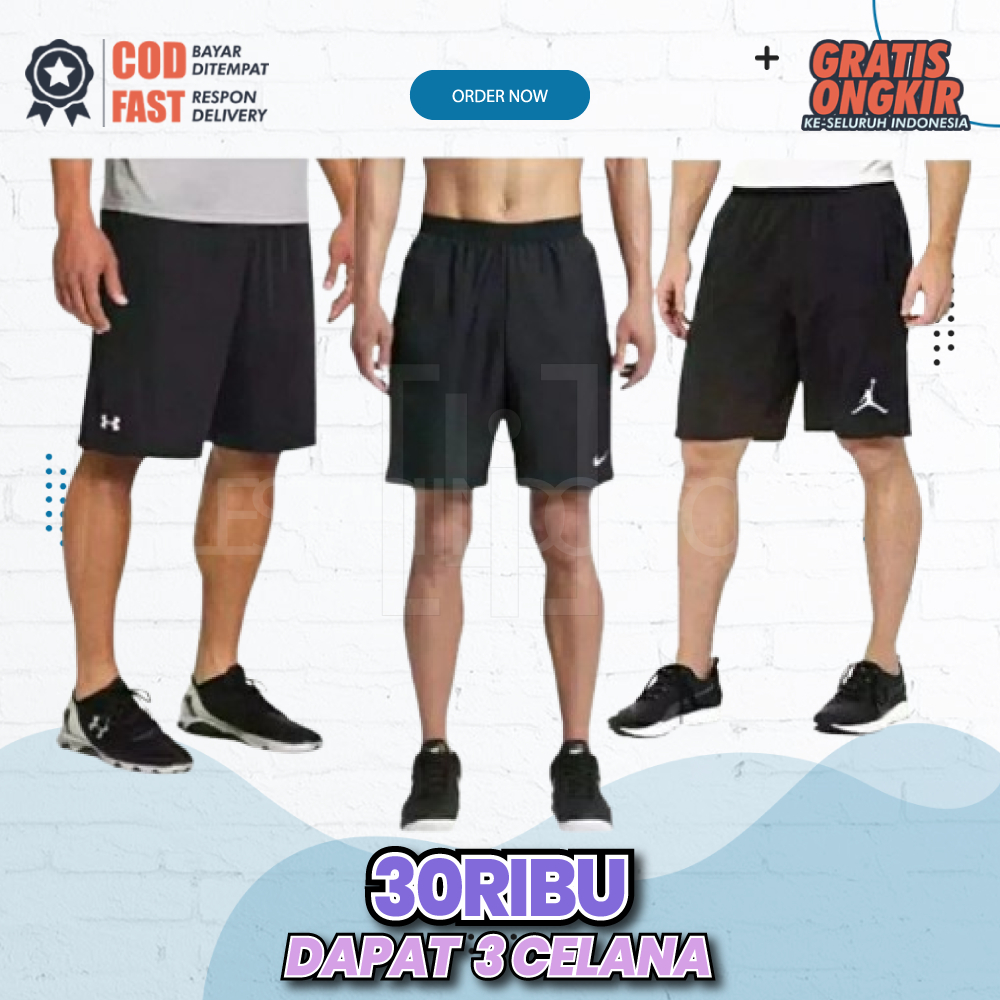 Jual (100RB 12PCS) Celana pendek volly pria wanita / Celana kolor pendek / Celana olahraha ...
