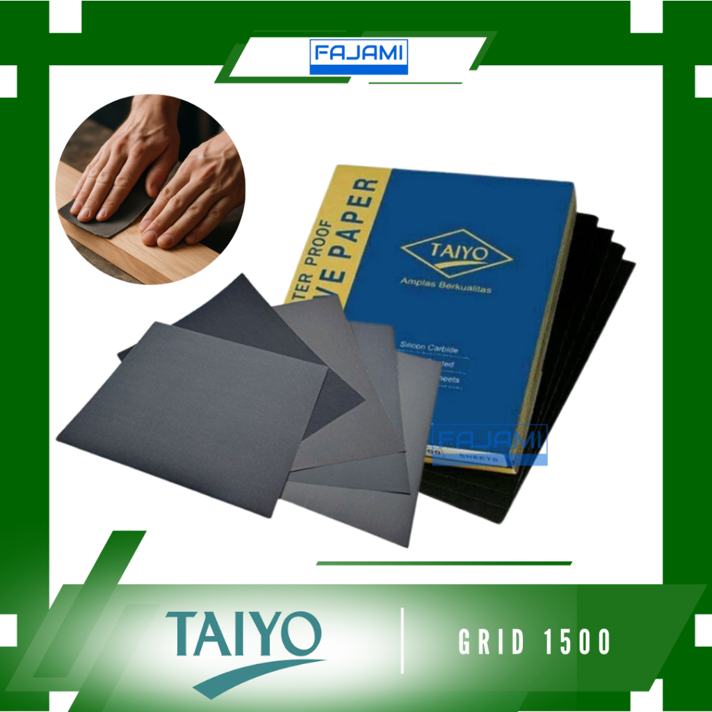 Jual Amplas Kertas Lembaran GRID 1500 TAIYO SH007 / AMPLAS DUCO TAIYO ...
