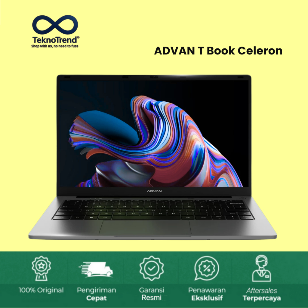 Jual ADVAN Laptop T Book X Transformer Intel N100 4Gb/128GB 14" HD ...