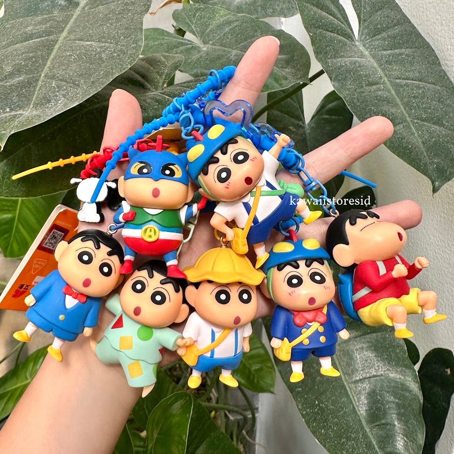 Jual Gantungan Kunci Sinchan Shinchan Kamen Nene Shiro Himawari Ganci ...