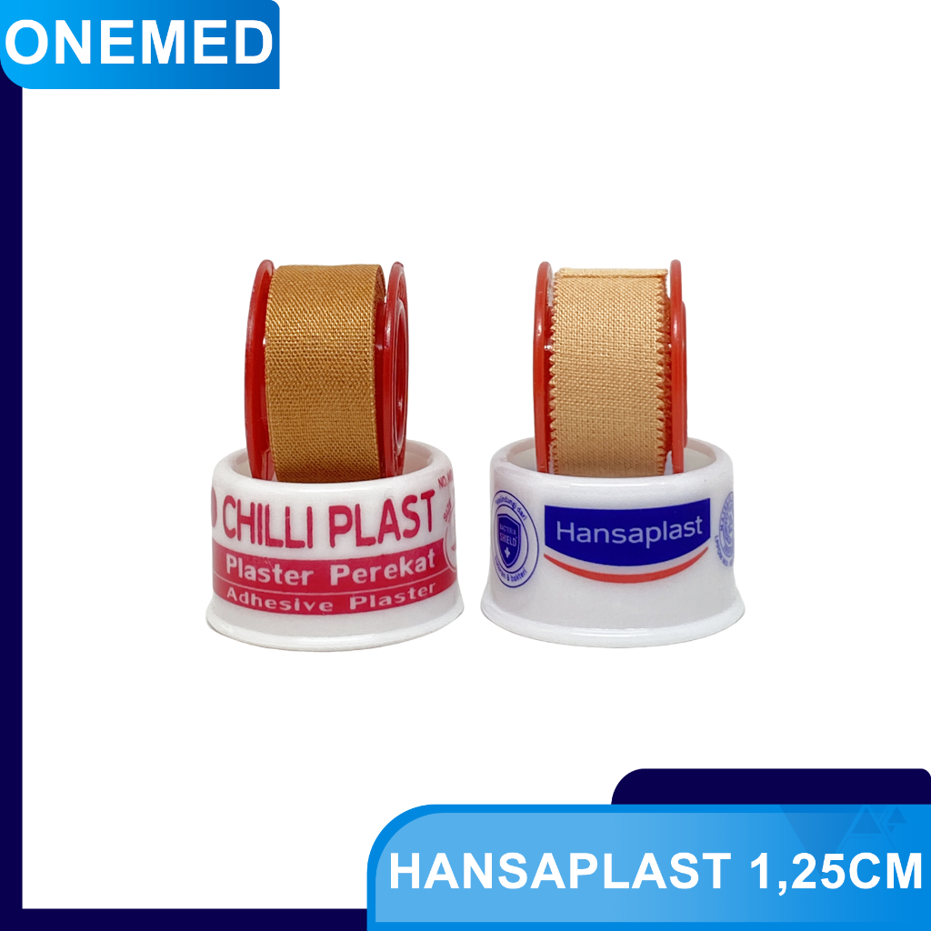 Jual ONEMED PLESTER HANSAPLAST ROL CHILLI PLAST PLESTER KAIN 1,25CM X ...