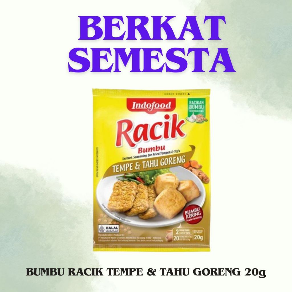 Jual INDOFOOD BUMBU RACIK TEMPE & TAHU GORENG 20g | Shopee Indonesia