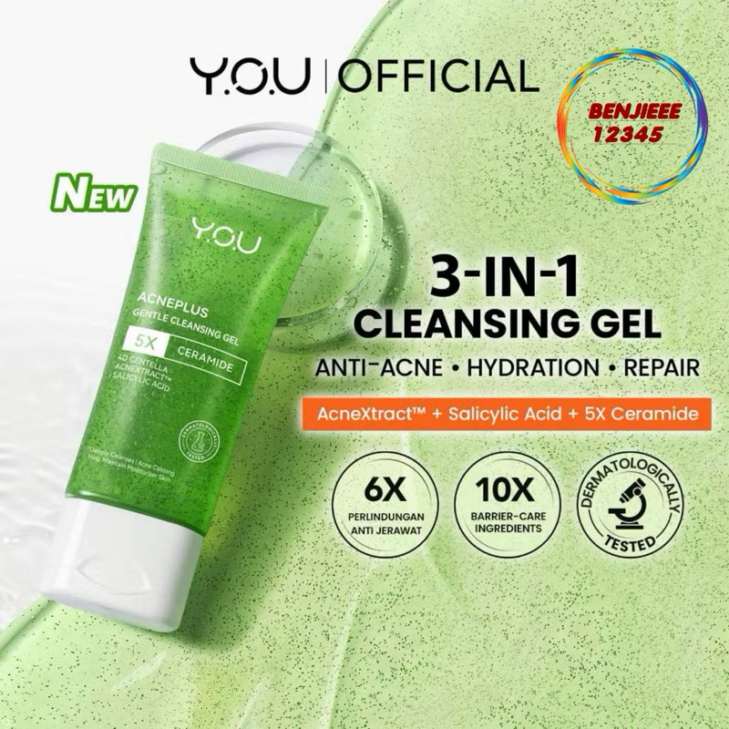 Jual YOU AcnePlus Gentle Cleanser | Face Wash Anti Jerawat + Salicylic ...