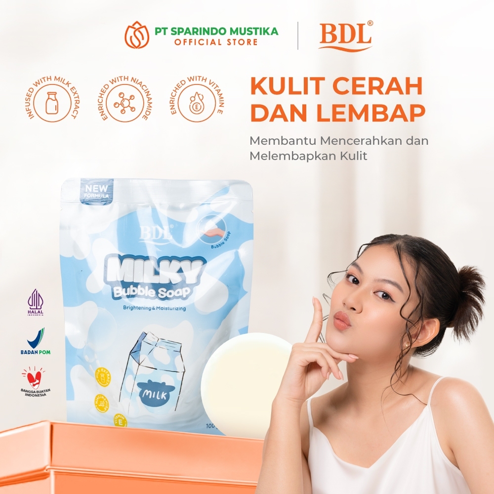 Jual BDL Brightening Whitening Milky Bubble Soap 100gr | Shopee Indonesia