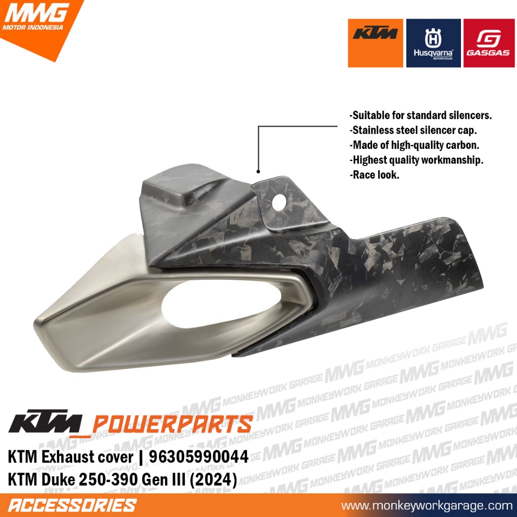Jual KTM POWERPART EXHAUST COVER KTM DUKE 250-390 GEN III (2024) KTM ...