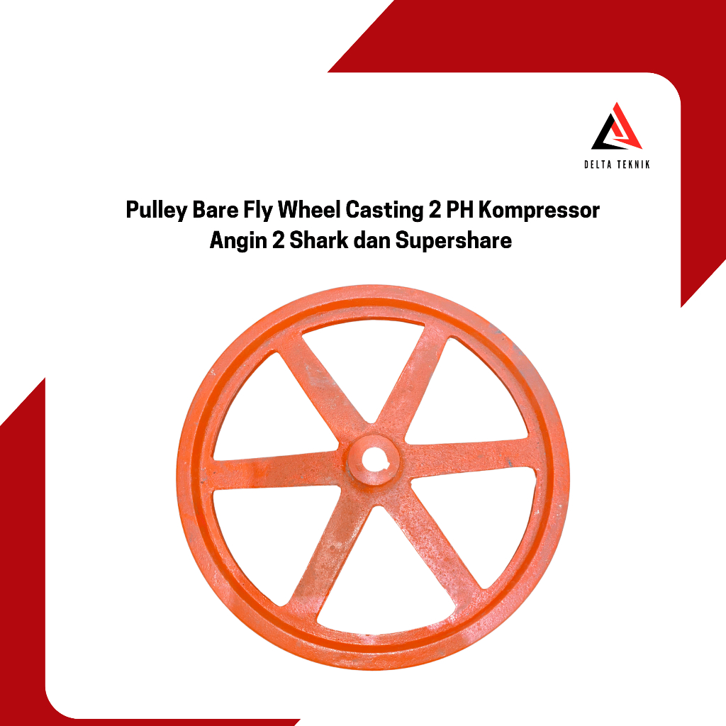 Jual Pulley Bare Fly Wheel Casting 2 PH Kompressor Angin 2 Shark dan Supershare | Shopee Indonesia