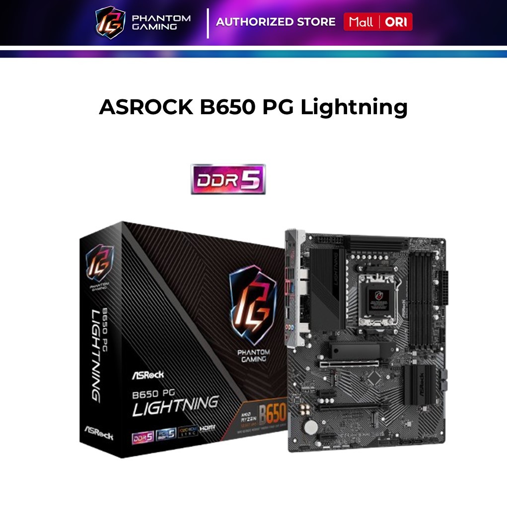 Jual ASROCK Motherboard AMD B650 PG Lightning | Shopee Indonesia