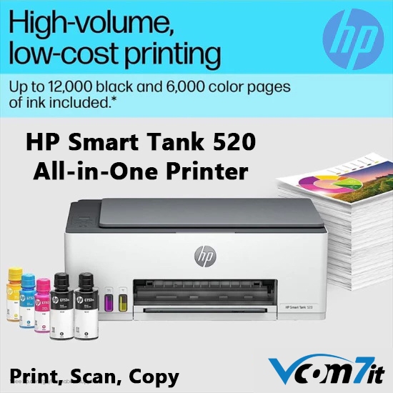 Jual Printer HP Smart Tank 520 Print Scan Copy All-in-One Color Infus ...