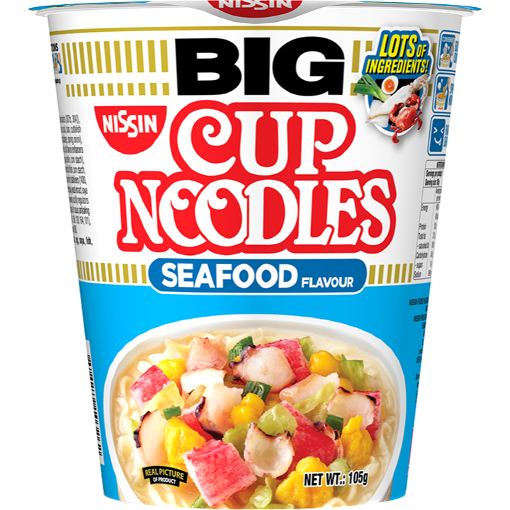 Jual Nissin BIG Cup Noodles Seafood Flavour | Shopee Indonesia