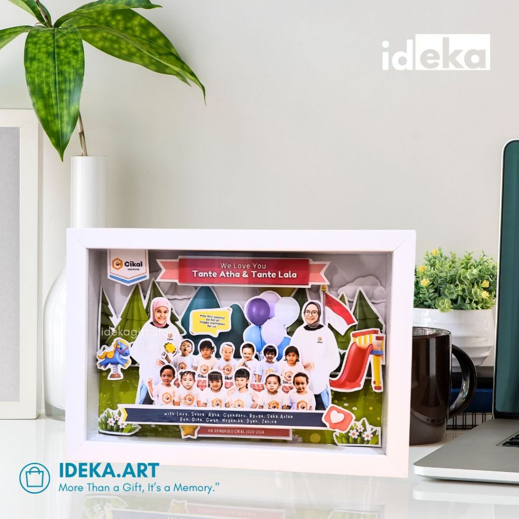 Jual IDEKA Bingkai Frame 3D POP UP Scrapbook ukuran 20x30 , 30x30 ...