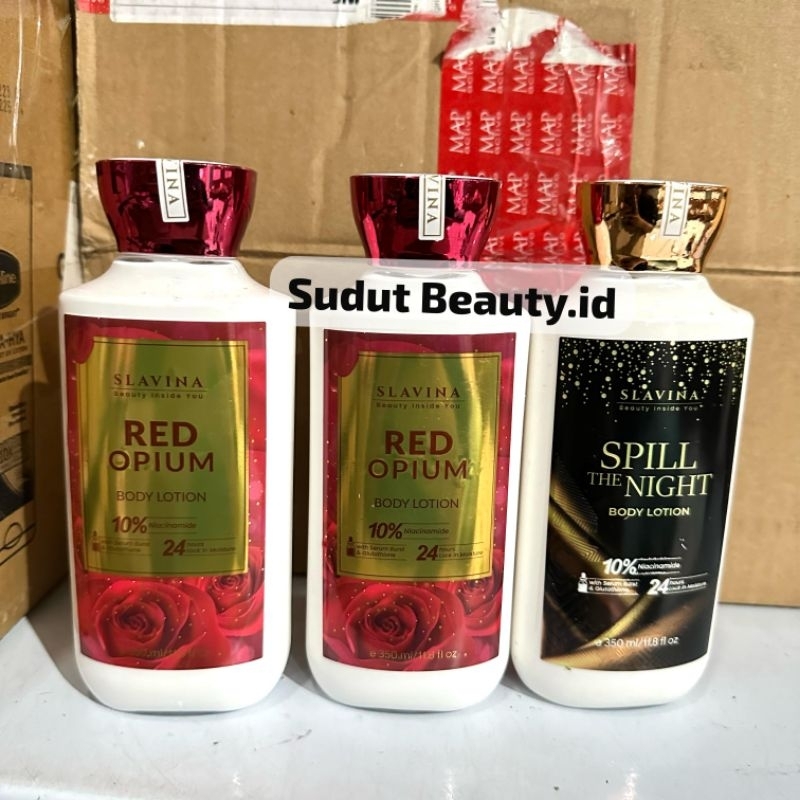 Jual Slavina Series | Whitening Body Lotion 350ml | Shower Gel 350ml ...