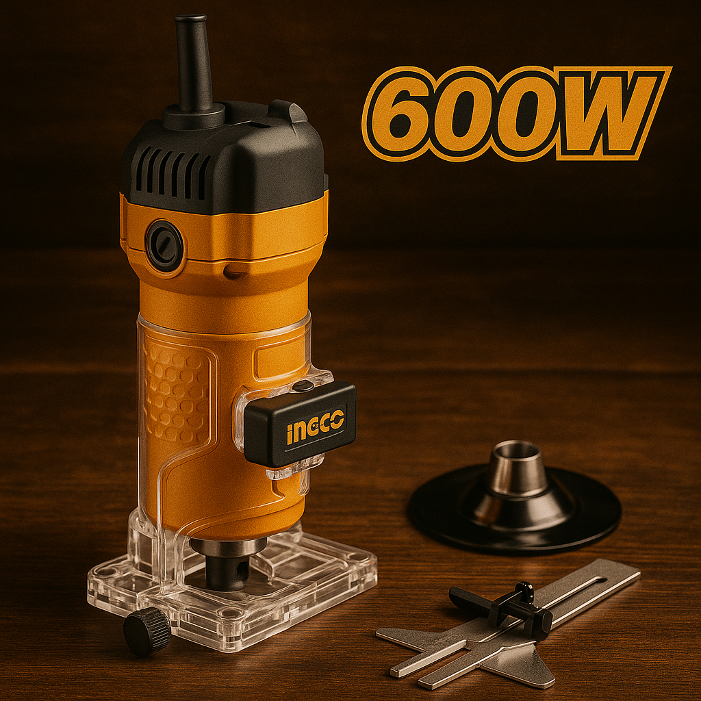 Jual Mesin Profil Wood Trimmer INGCO PLM6001 6mm Mini Router Trimer ...