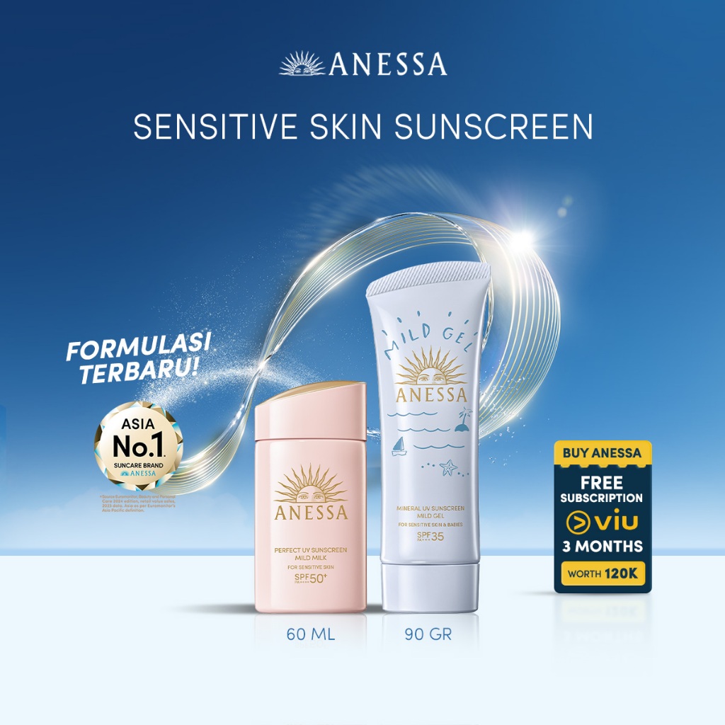 Jual Anessa - Sensitive Skin Sunscreen Bundle | Shopee Indonesia