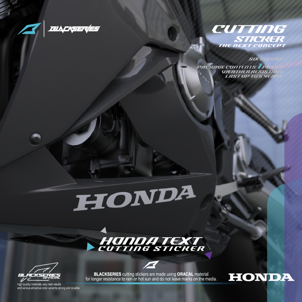 Jual Cutting Sticker Honda Text | Stiker Motor | Stiker Honda Logo ...