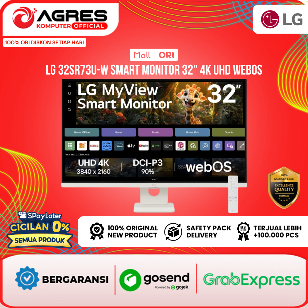 Jual LG MYVIEW SMART MONITOR 32 INCH 32SR73U-W VA UHD 4K 2160P 5MS 60HZ ...