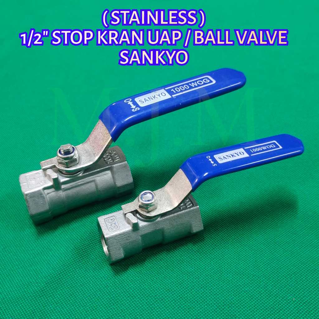 Jual ( STAINLESS ) STOP KRAN SETRIKA UAP LAUNDRY 1/2" 3/8 INCHI - KERAN ...