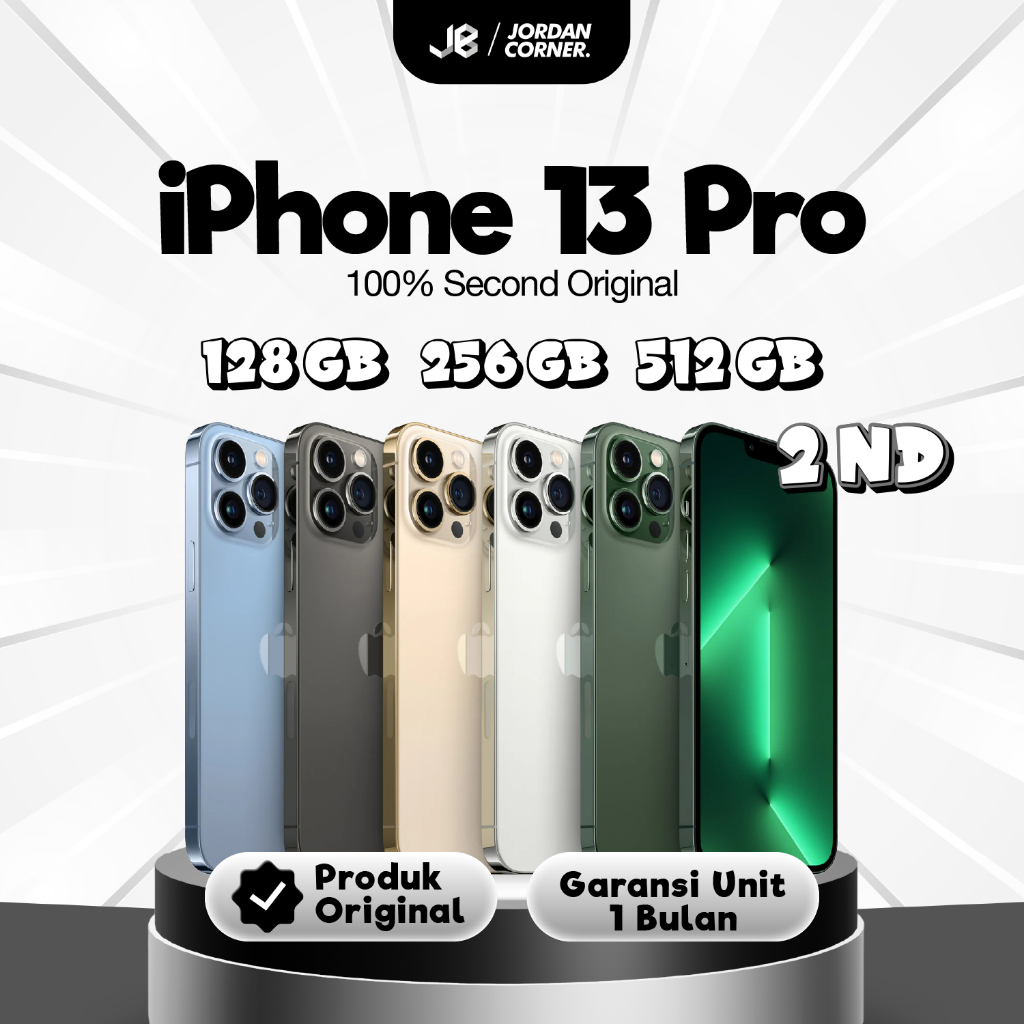 Jual iPhone 13 Pro Second All Provider & Bea Cukai 128GB 256GB 512GB Bergaransi | Shopee Indonesia