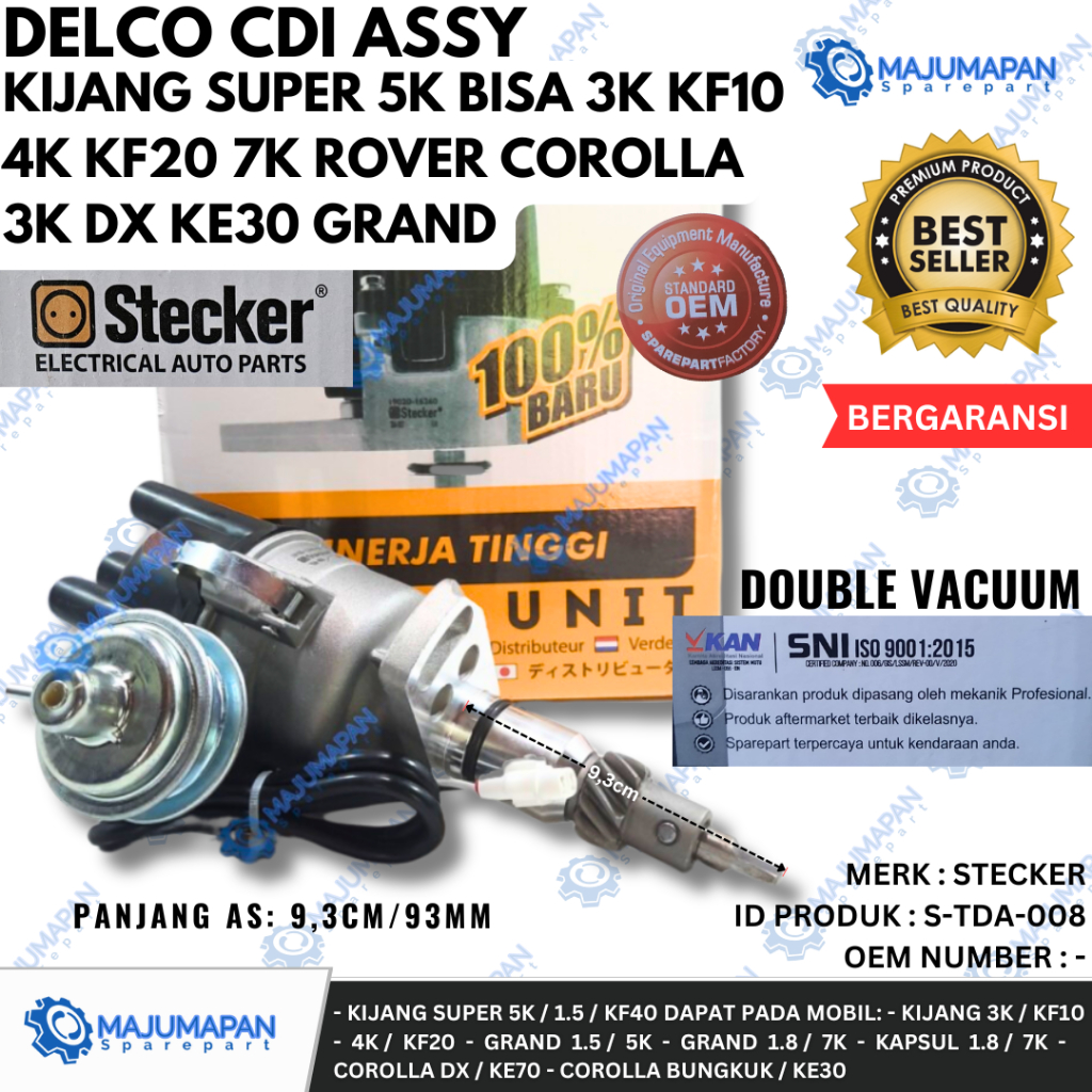 Jual STECKER DELCO DELKO CDI KIJANG SUPER 5K BISA 3K KF10 4K KF20 7K ROVER COROLLA 3K DX KE30 ...