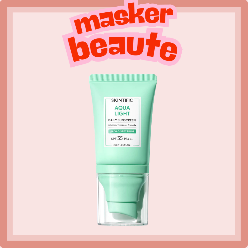 Jual SKINTIFIC Aqua Light Texture Daily Sunscreen 30ml | Shopee Indonesia
