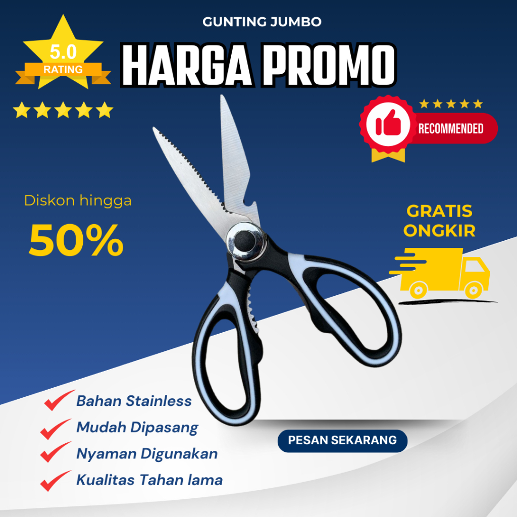 Jual GUNTING SERBAGUNA STAINLESS TEBAL KUAT MULTIFUNGSI | Shopee Indonesia