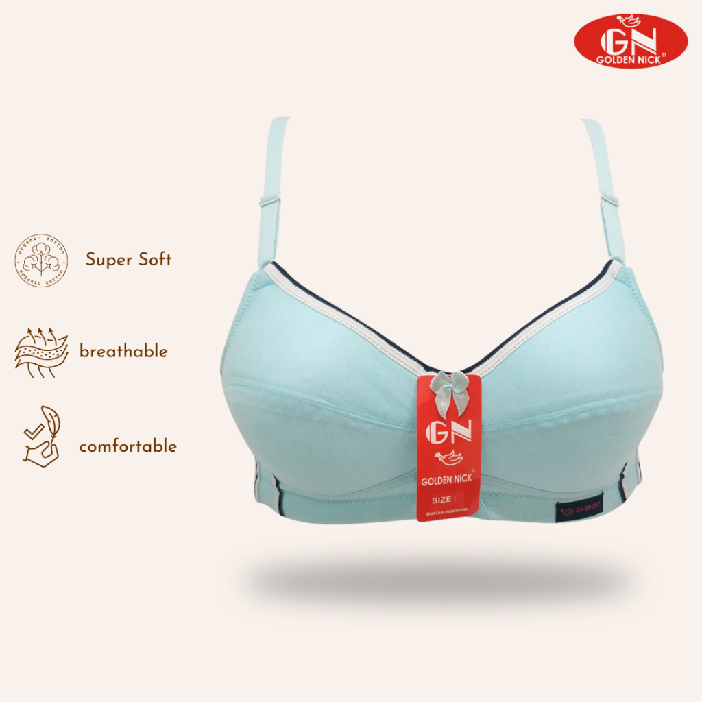 Jual Golden Nick - Bra Sport Busa Tipis Tanpa Kawat BH 863 Simple Bahan ...