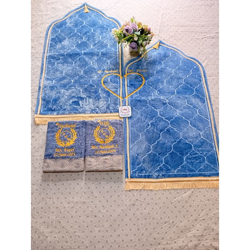 Jual Sajadah Couple/Handuk Couple/Sajadah Couple dan Handuk Couple ...