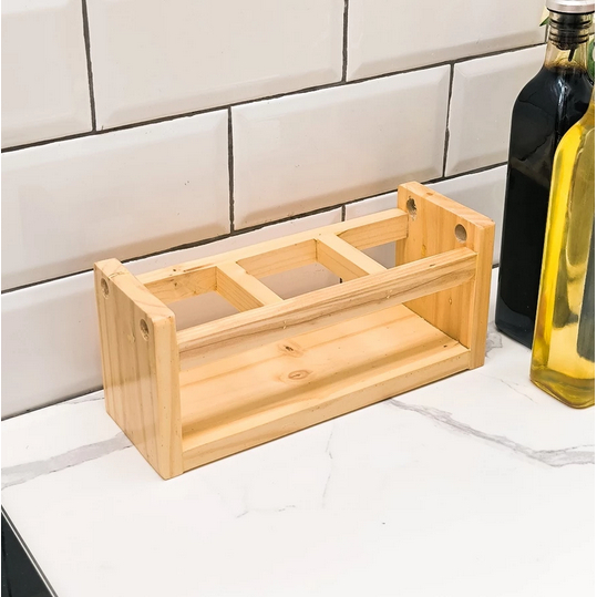 Jual Rak Rack Box Kayu Tempat Botol Minyak Kecap Saos Bumbu Masak Dapur ...