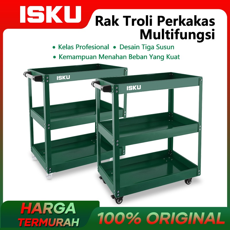 Jual ISKU Trolley Workshop Rak Tiga Susun / Trolley Workshop Rak Tiga ...