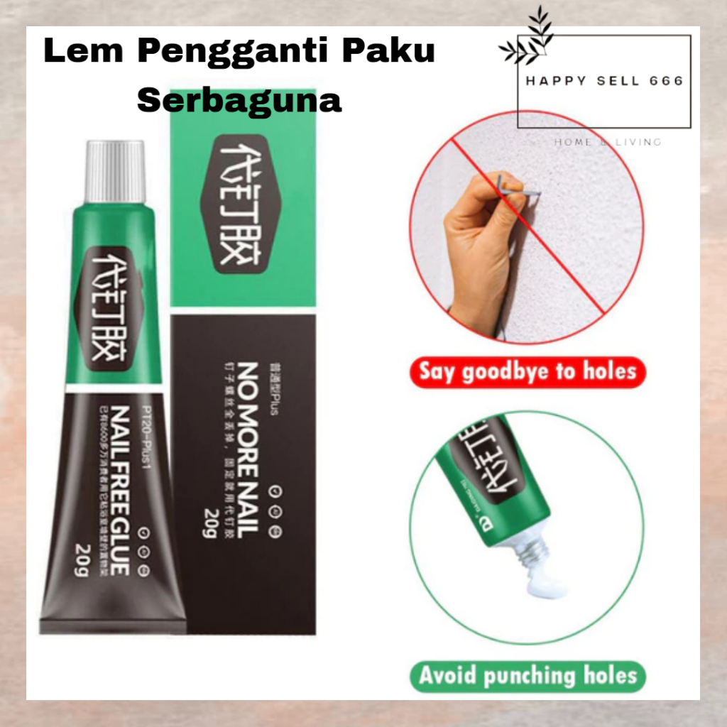 Jual HPSELL Lem Perekat Dinding Lem No More Nail Glue Perekat Kaca ...