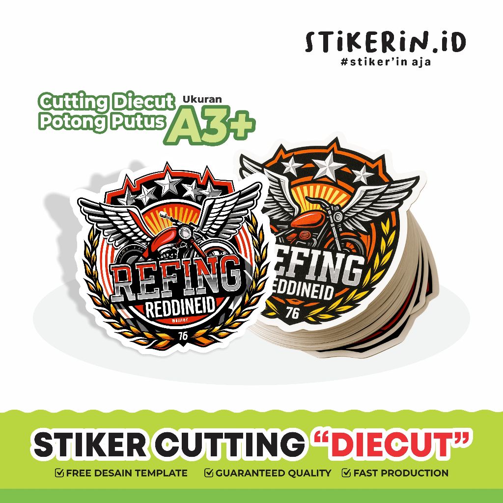 Jual Stiker Cutting Deicut A3+ Stiker Chromo Vinyl Diecut Sticker ...