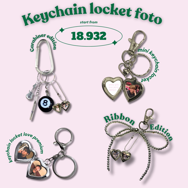 Jual [READY STOCK!]keychain locket hidden love || KEYCHAIN // GANTUNGAN ...