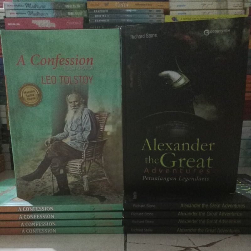 Jual BUKU SEJARAH SASTRA BACAAN MEMOAR 1 PAKET 2 BUKU / A CONFESSION LEO TOLSTOY & ALEXANDER THE ...