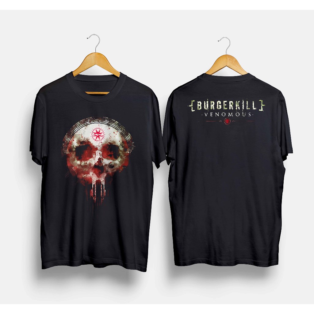 Jual Tshirt Band “Burgerkill” Venomous Ten year Anniversary / Kaos Band Rock Metal | Shopee ...