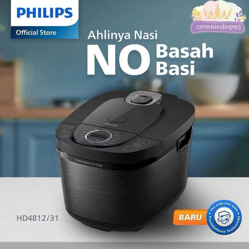 Jual PHILIPS 1.8L Digital Rice Cooker HD4515/91 - 400Watt - Forest ...