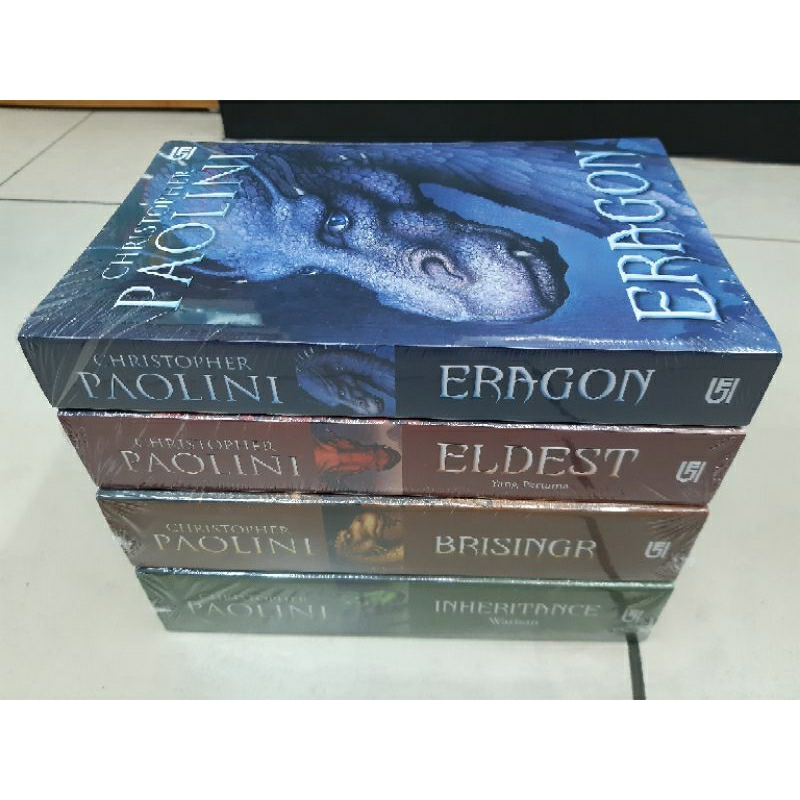 Jual Paket Novel Inheritance Cycle (Eragon, Eldest, Brisingr ...